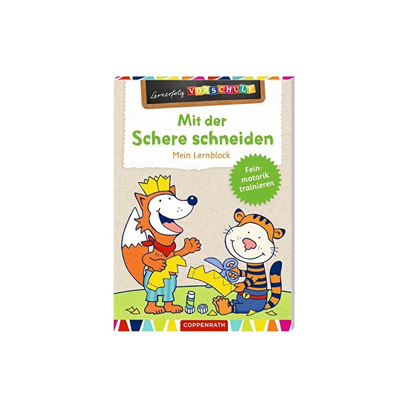 Lernerfolg Vorschule: Mit der Schere schneiden - Lernblock, 5,00